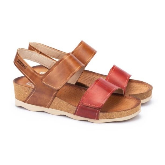 PIKOLINOS | Shoes | Pikolinos Mahon 0 Calfskin Leather Open Toe Coral ...